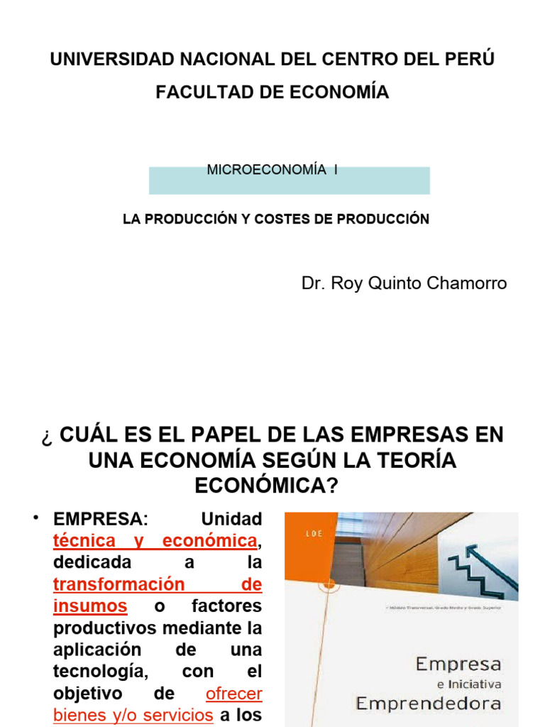 Teoriadelaproduccion | PDF | Business | Negocios económicos