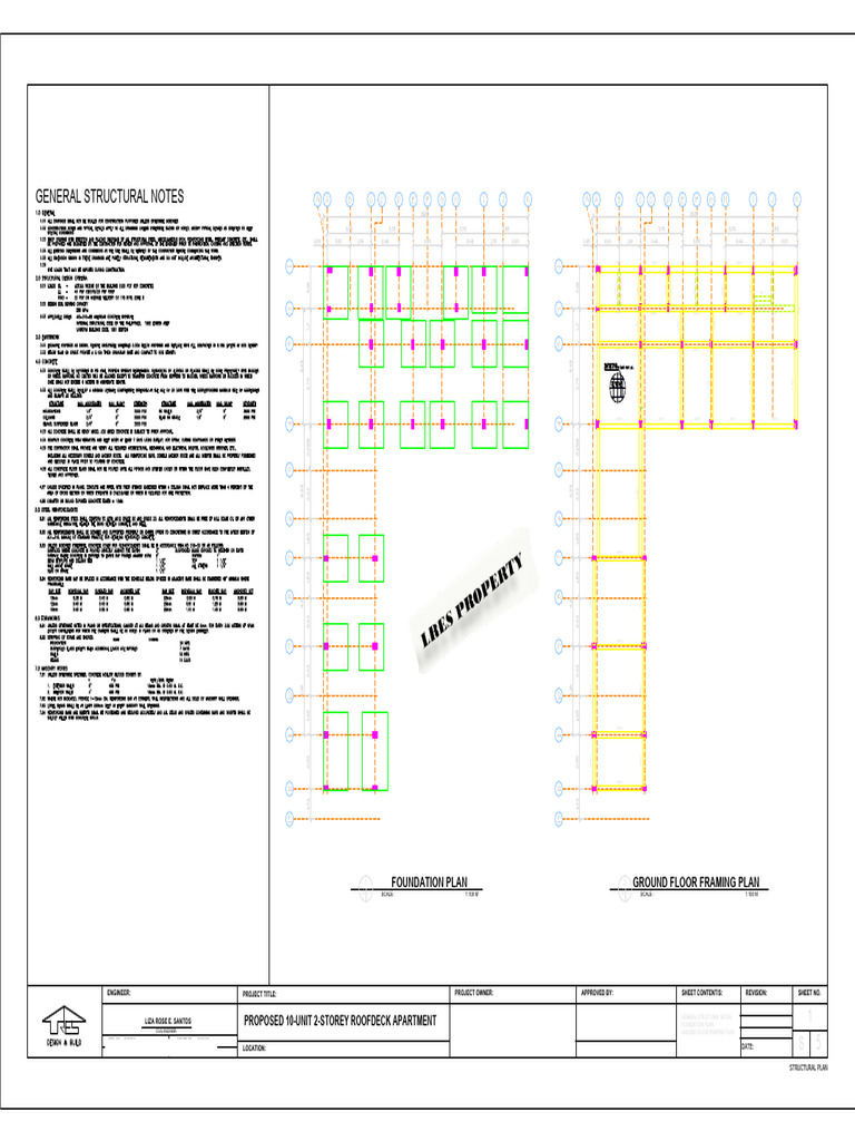 Nacis Apartment-Structural Plans | PDF | Structural Engineering ...