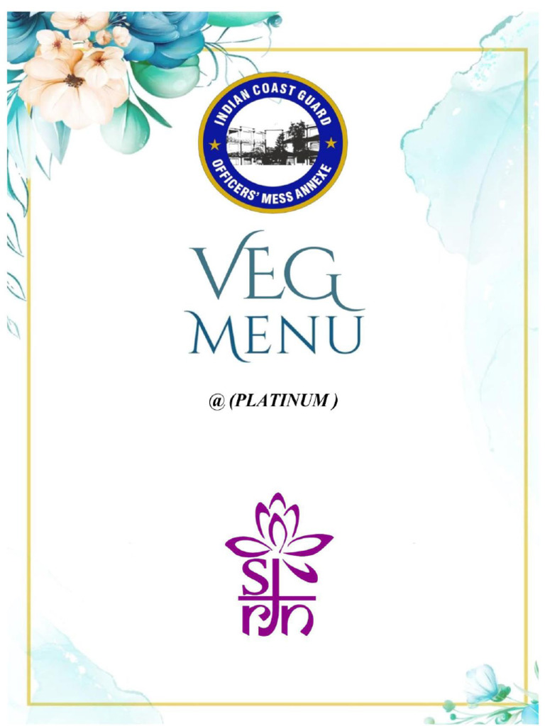 Veg Platinum Menu | PDF | Indian Cuisine | Foods