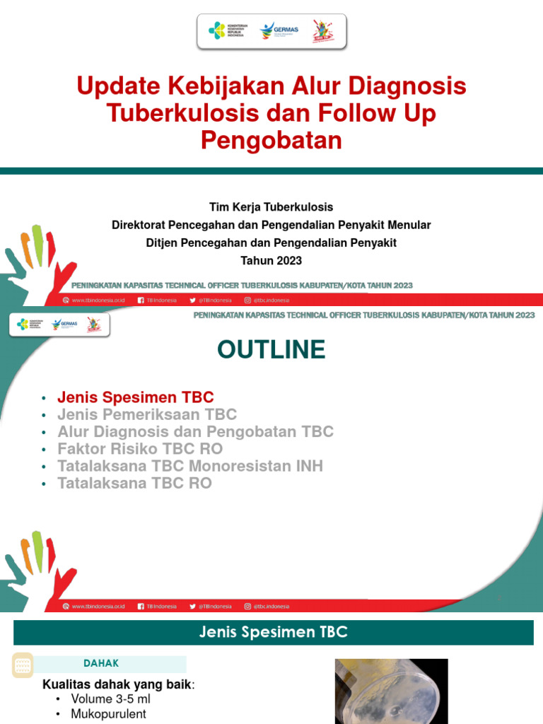 Update Alur Diagnosis TBC_Peningkatan Kapasitas to TBC Tahun 2023 | PDF