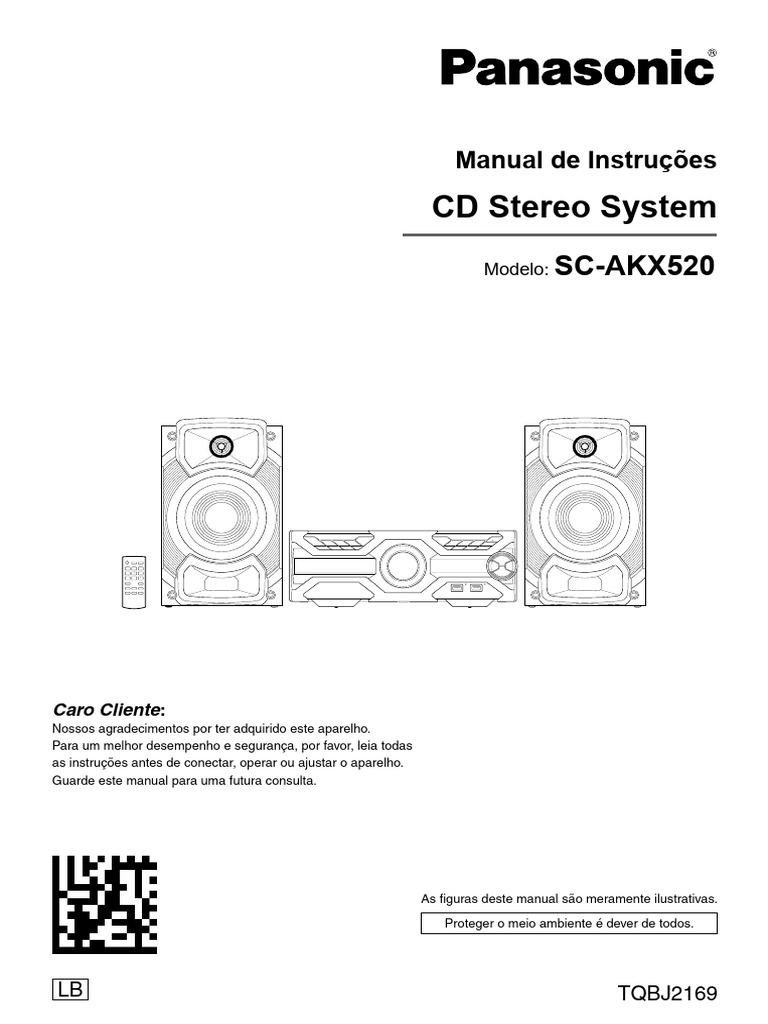 Manual Mini System Panasonic AKX520 580w | PDF | Bluetooth | USB