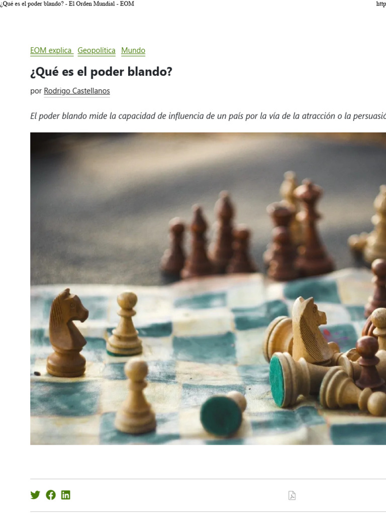 Qué es el poder blando | PDF | Poder suave | Poder duro