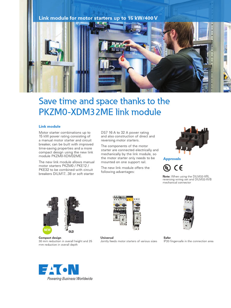 Eaton Link Module For Motor Starters PKZ FL034003EN EN | PDF ...