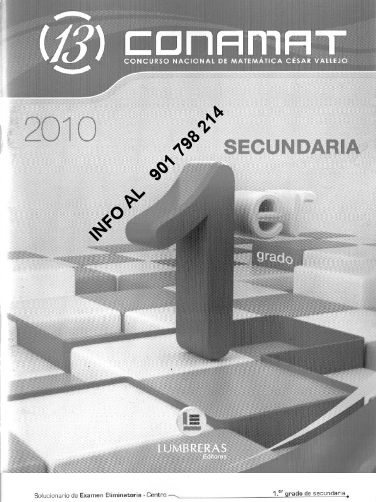 Conamat Muestra 1 | PDF