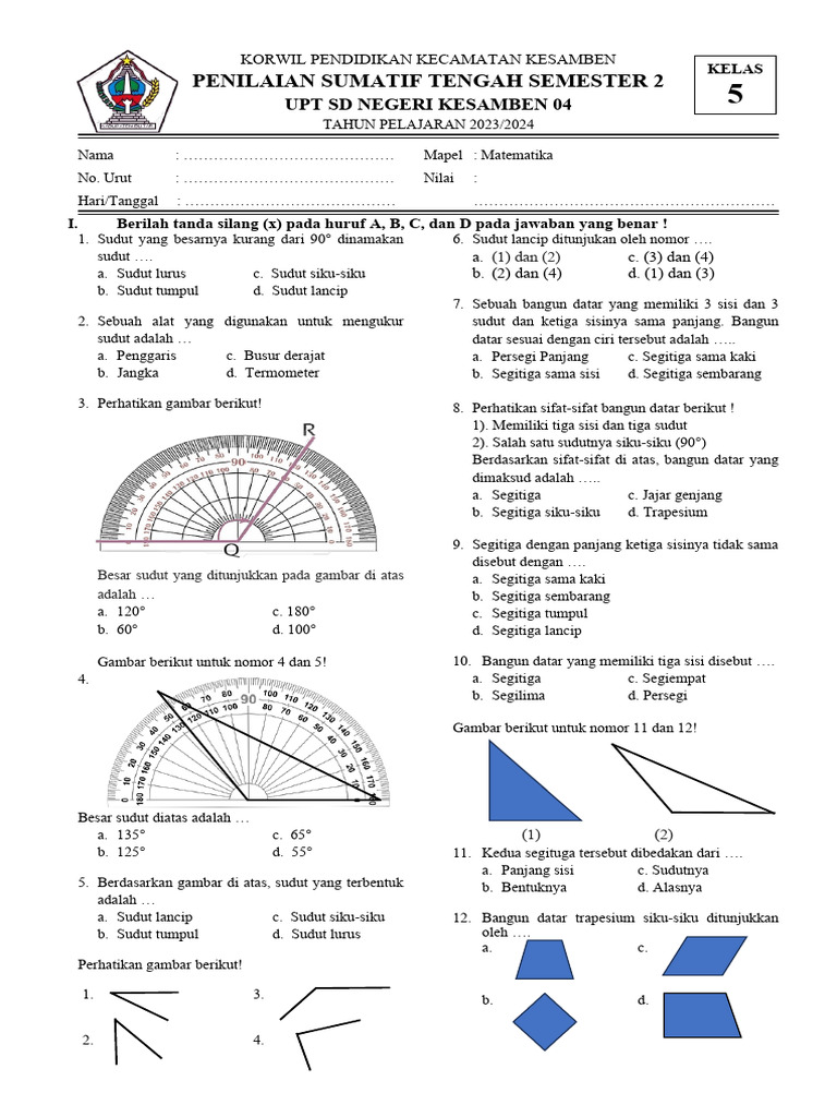 PTS MTK Semester 2 | PDF