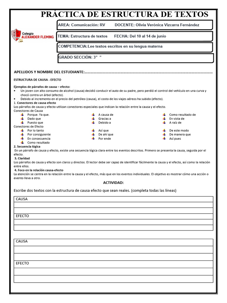 Práctica de Estructura de Textos Ok | PDF