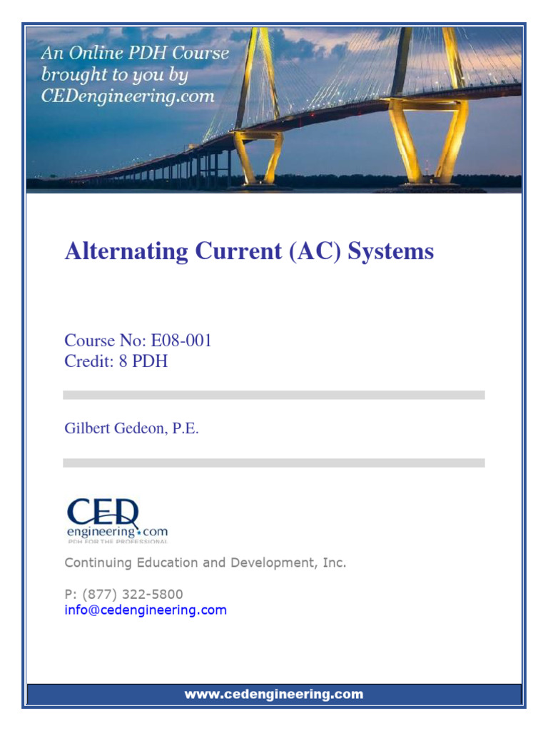 E08-001 - Alternating Current (AC) Systems - US | PDF | Electrical ...