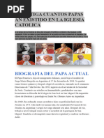Linea de Tiempo Del Papa Francisco | PDF | Ciencias sociales | Religión ...