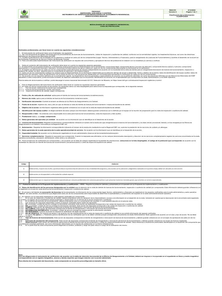 In24.Ivc Instrumento de Verificacion Medio Dif - Flia Casa Proteccion ...