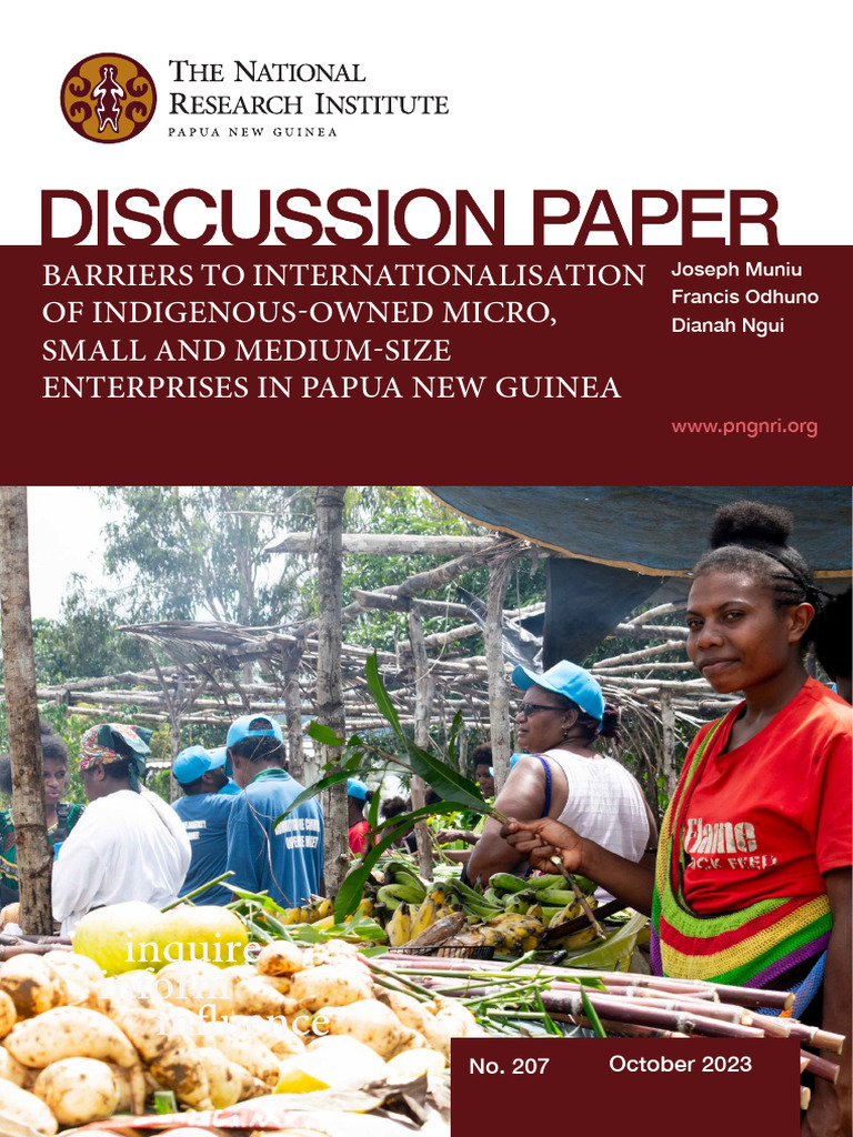 DPNo207 Barriers To Internationalisation of Indigenous-Owned Micro ...