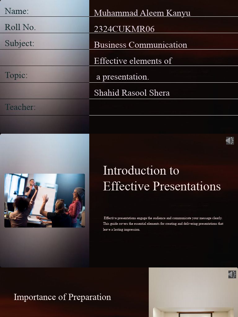 Introduction-to-Effective-Presentations | PDF | Body Language | Human ...