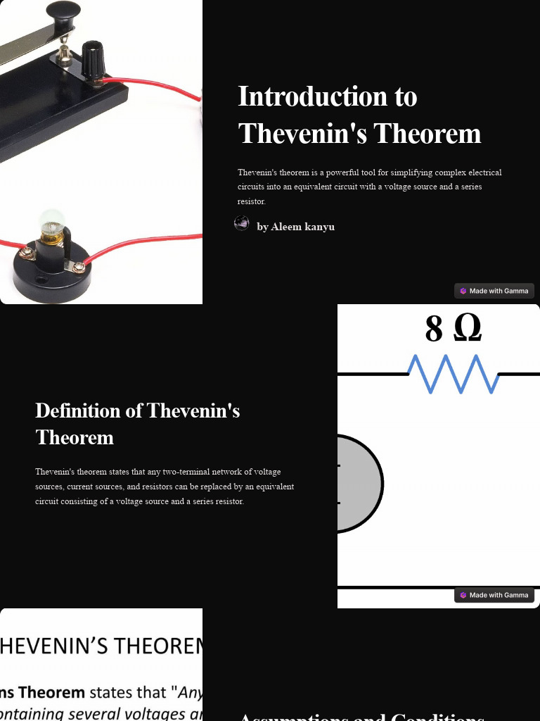 Introduction-to-Thevenins-Theorem | PDF | Electrical Network | Network ...
