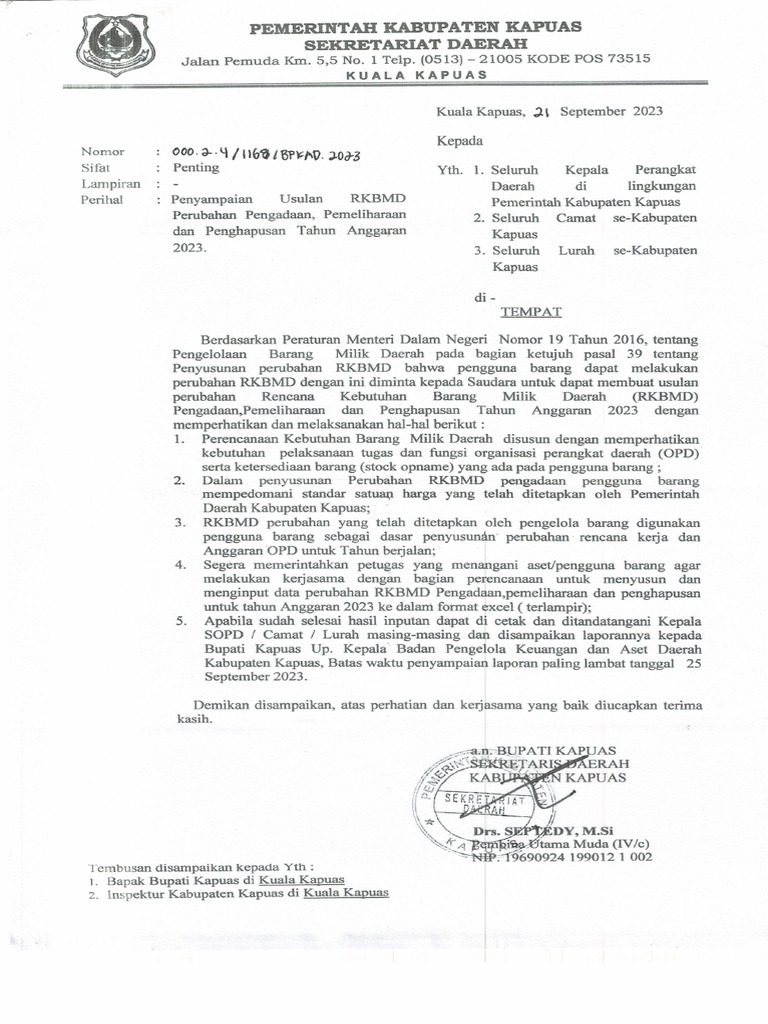 Surat Rkbmd Perubahan 2024 Pdf