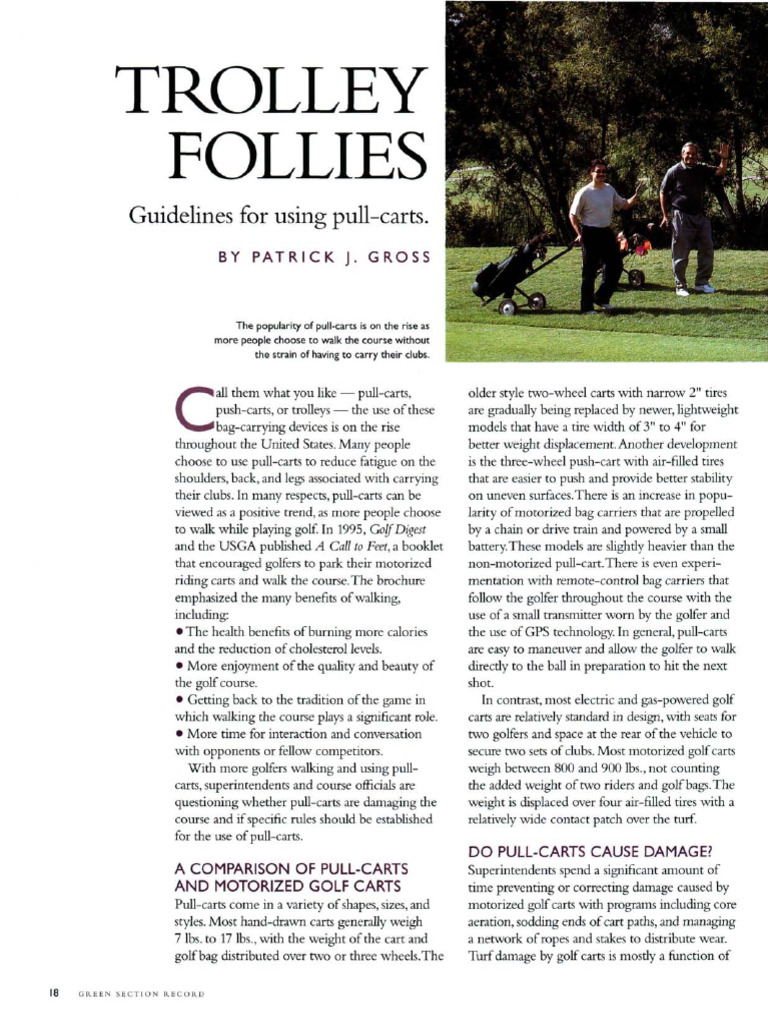 Tolly Follies - Guide To Sing A Push Cart | PDF | Golf Course