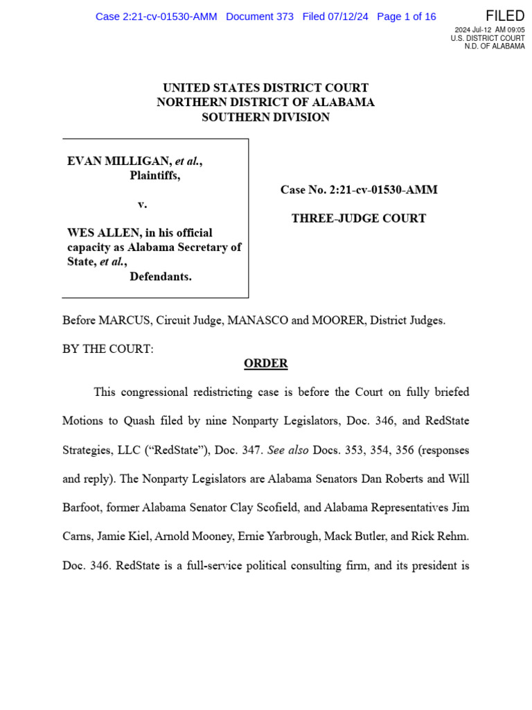 Red State Motion To Quash | PDF | Sovereign Immunity | Law Of The ...