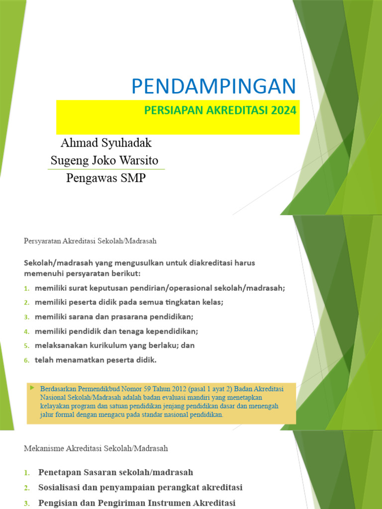 Pendampingan Persiapan Akreditasi | PDF