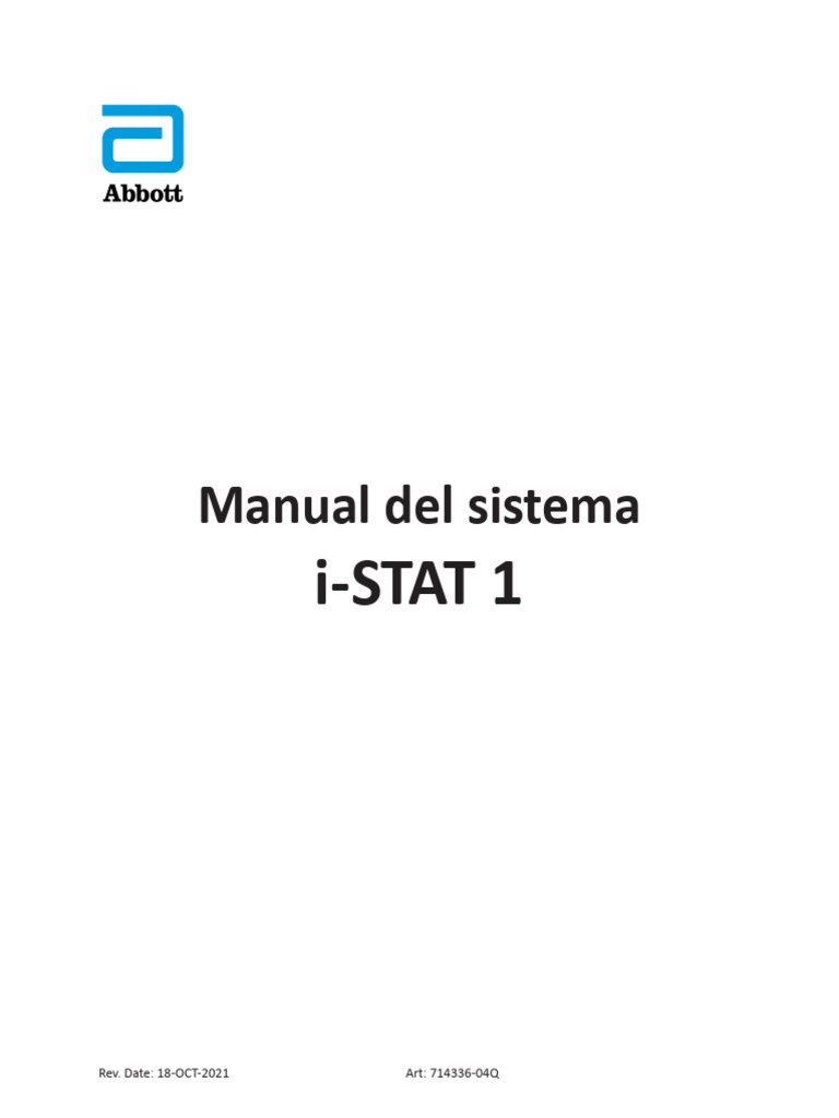 MANUAL DE USUARIO - ESPAÑOL I-STAT | Descargar gratis PDF | Impresora ...