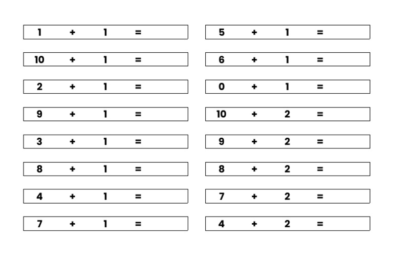 Math Fluency Practice 1 Pdf