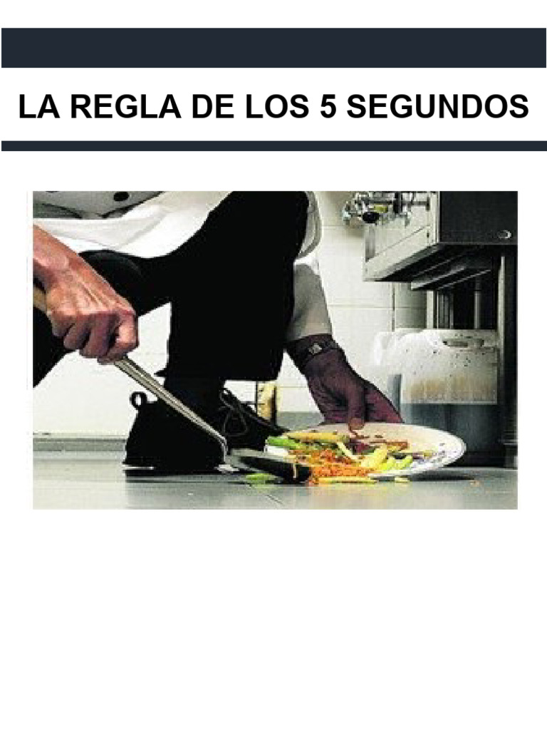 ¿Es segura la regla de 5 segundos? | PDF | Las bacterias | Alimentos