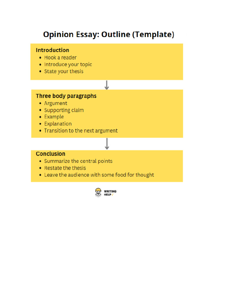 Opinion Essay - Outline - Example | PDF
