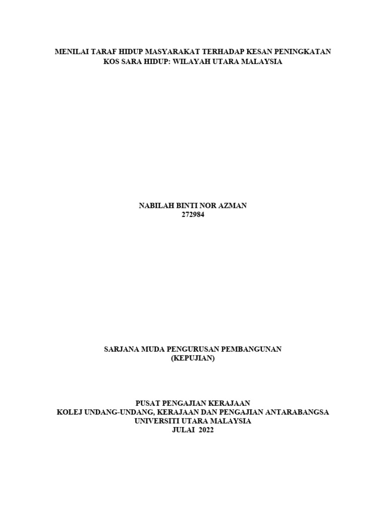 New Thesis 272984 Nabilah Binti Nor Azman | PDF