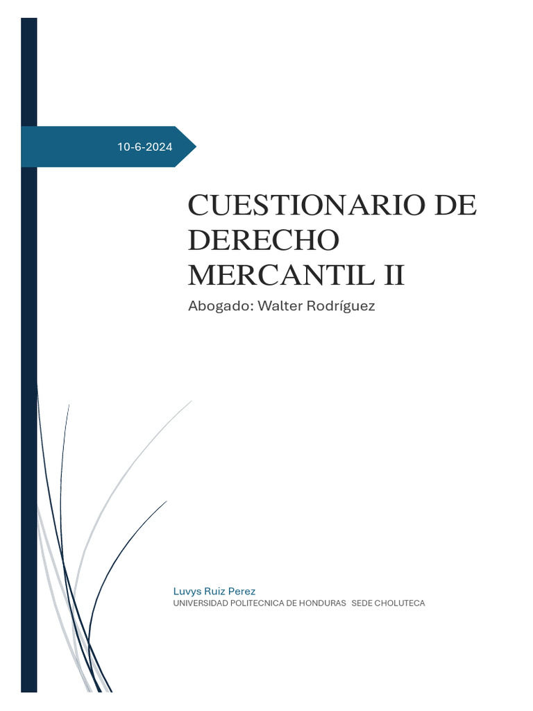 Cuestionario de Derecho Mercantil Ii | PDF | Bancarrota | Pagos