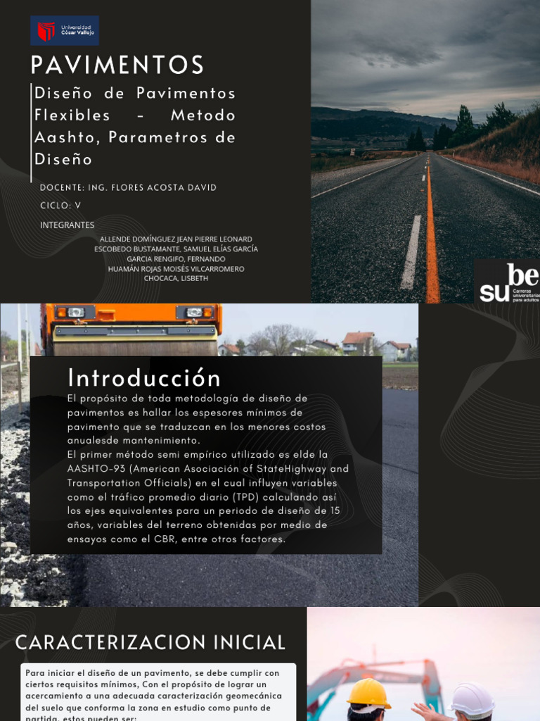 PAVIMENTOS Diseño de Pavimentos Flexibles - Grupo 07 | PDF | Ingeniería de confiabilidad