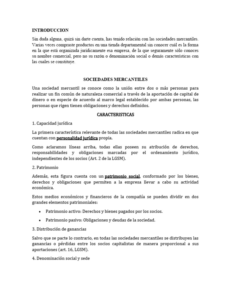 Derecho Mercantil | PDF | Sociedad de responsabilidad limitada | Bienes (Ley)