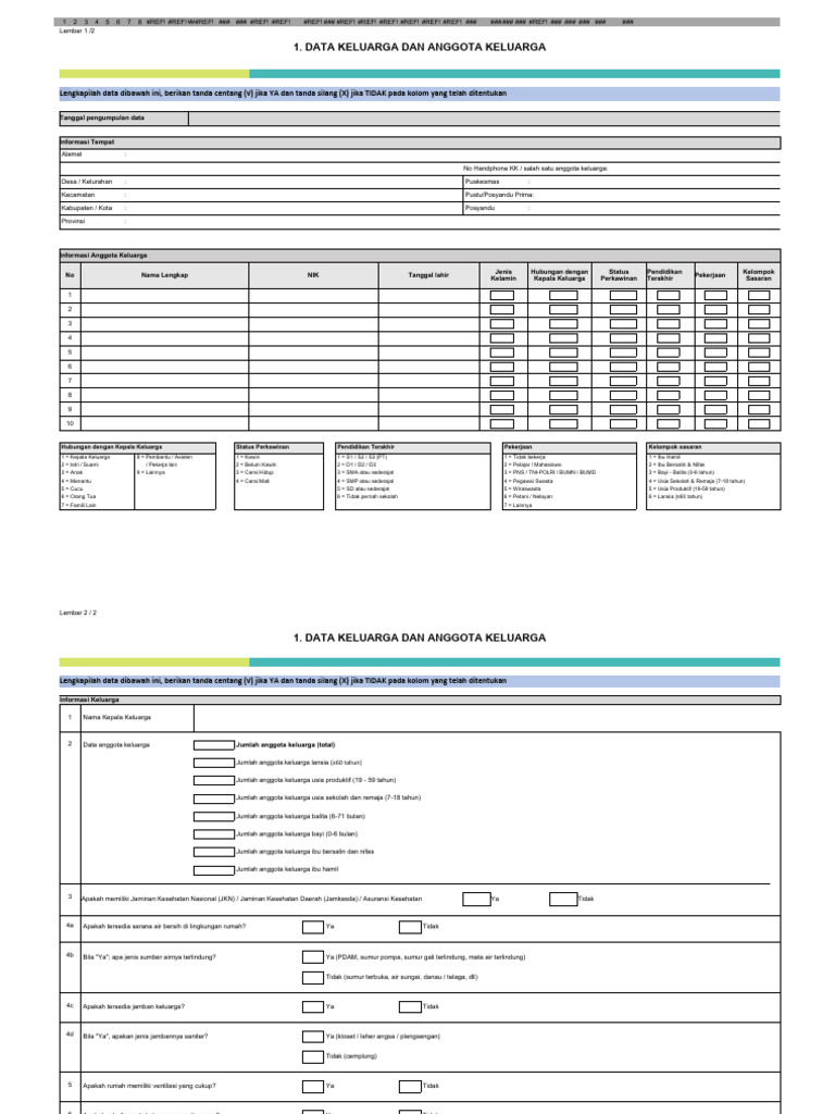 Form Kunjungan Rumah ILP | PDF