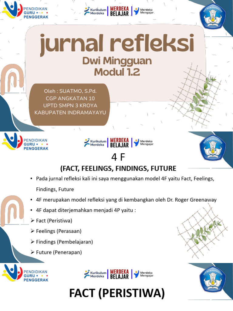 Refleksi 4F: Pembelajaran Guru Penggerak | PDF