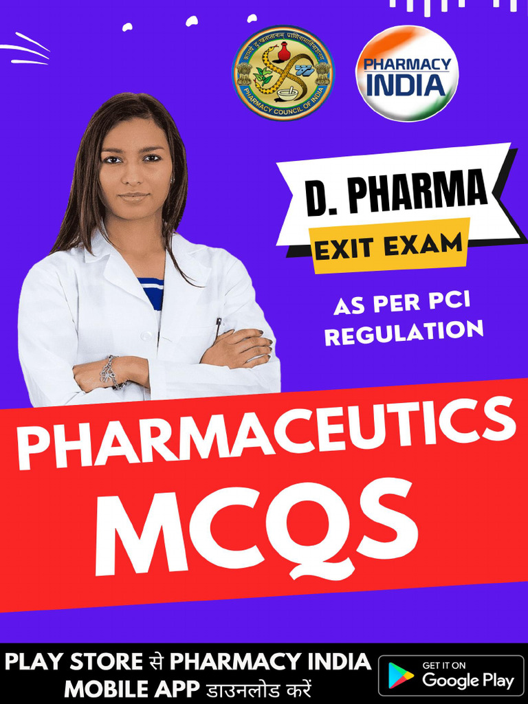 Pharmaceutics MCQs - 27442249 - 2024 - 05 - 13 - 23 - 28 | PDF | Emulsion | Liposome