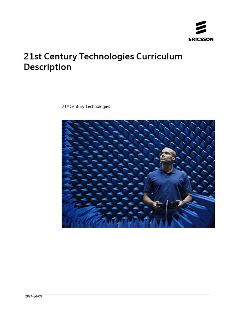 21st Century Technologies Curriculum Description | PDF | Artificial ...
