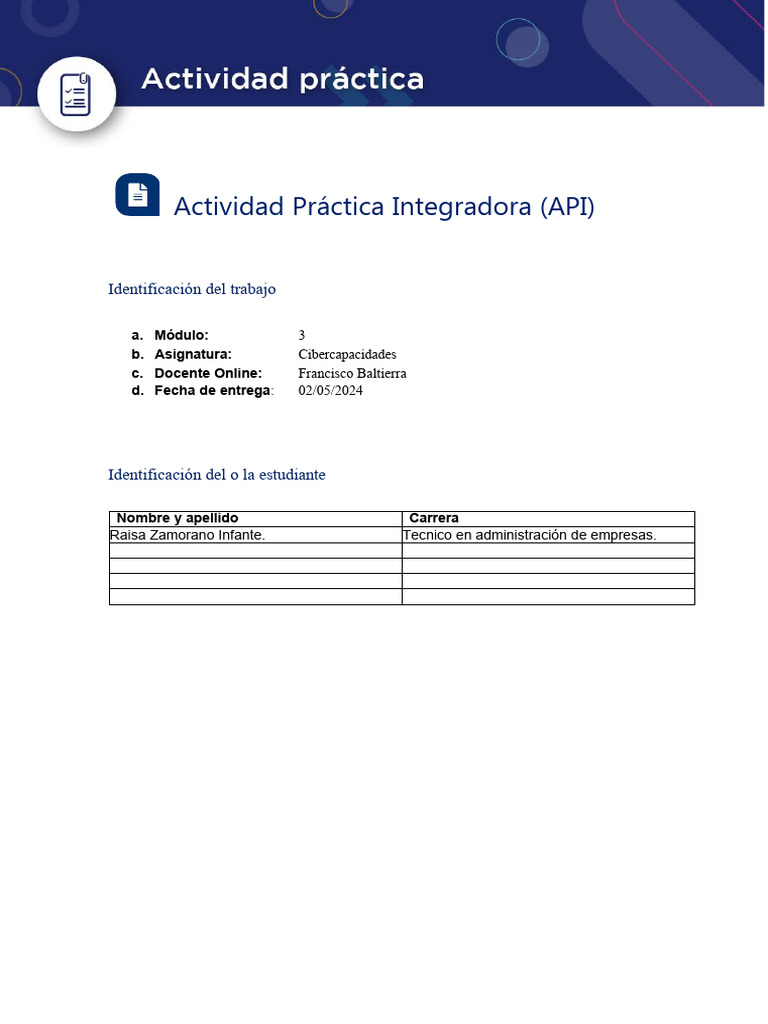 Cibercapacidades API3 | PDF | Software | Informática