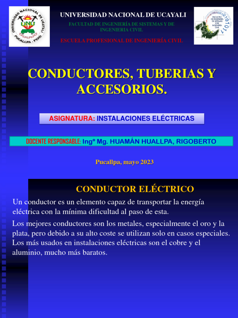 CONDUCTORES TUBERIAS Y ACCESORIOS_Inst_Elect_2023 | Descargar gratis ...