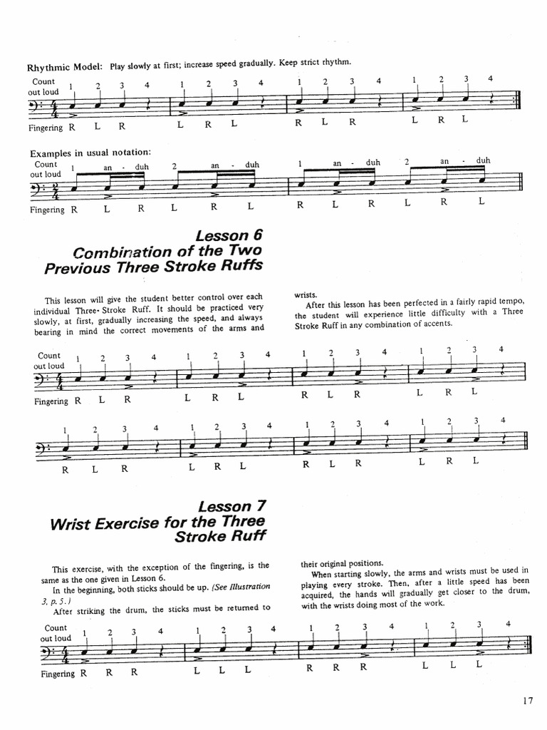 buddy-rich-snare-drum-rudiments LESSON 7 | PDF