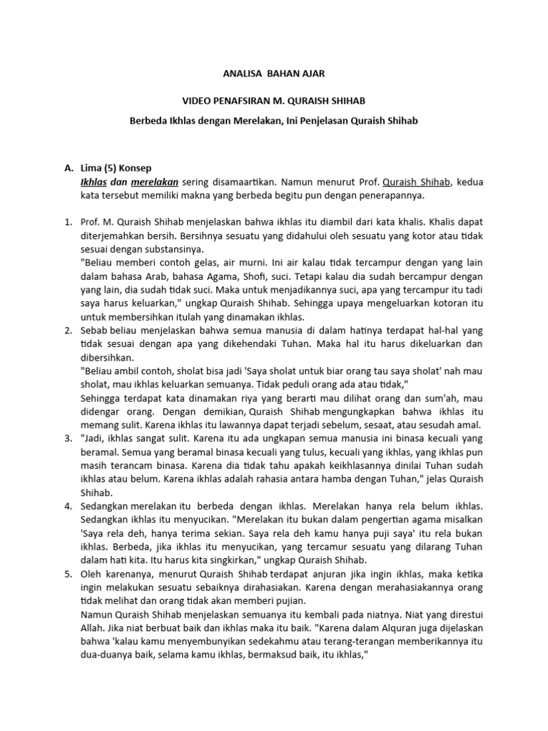Analisis Bahan Ajar Modul 5 KB 4 | PDF