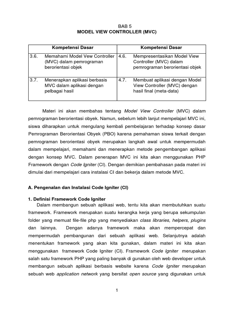 Model View Controller Mvc Pdf 