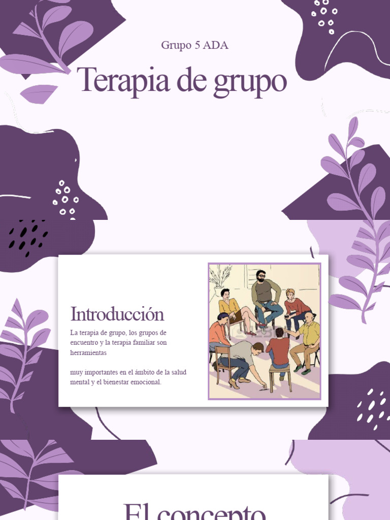 Terapia de Grupo | PDF | Psicoterapia | Psicoterapia grupal