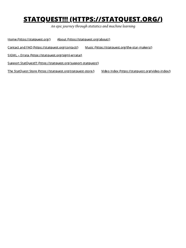 The Matrix Math Behind Transformer Neural Networks - StatQuest!!! | PDF | Computational ...