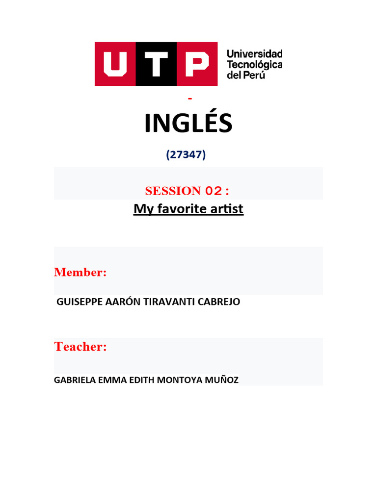 Inglés - Session 02 | PDF
