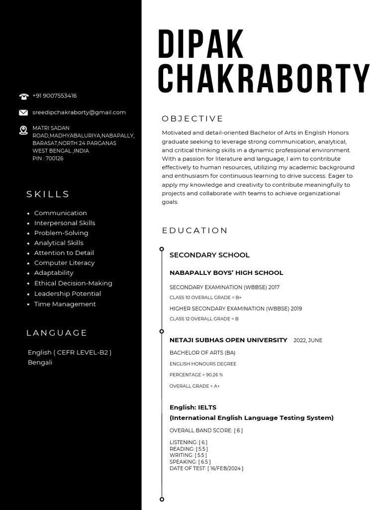 Dipak CV | PDF