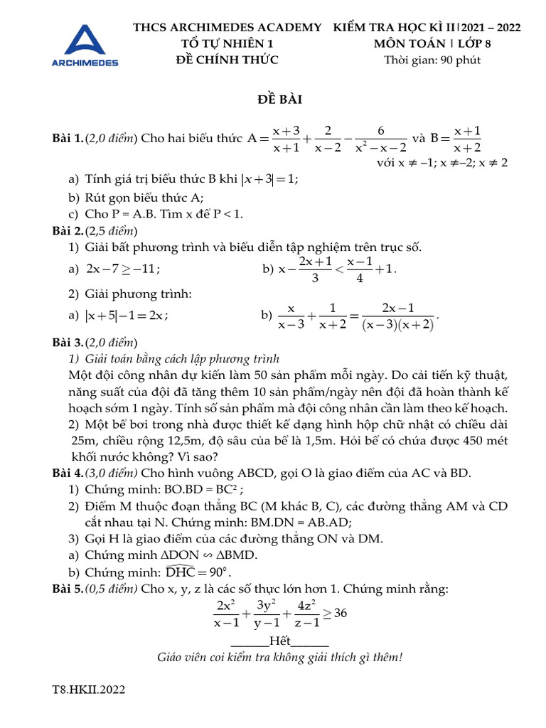 T8 Hkii 2022 Aass | PDF