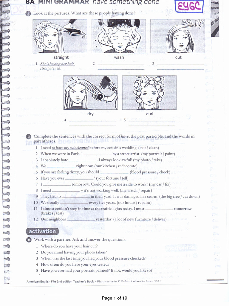 Level 8. Unit 8. Aef 4. Eygc. | PDF