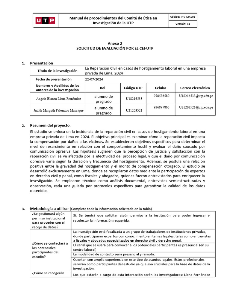 Otros Anexos - Cei - Completo | PDF | Validez (Estadísticas) | Acoso