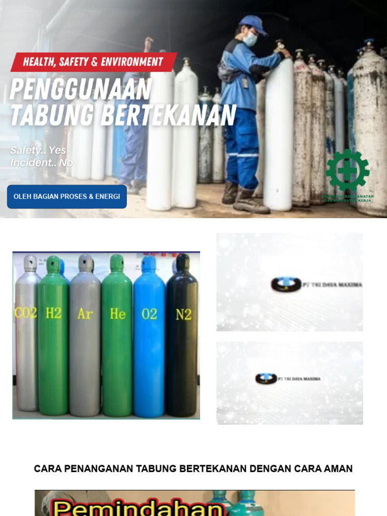 Safety Moment - Penggunaan Tabung Bertekanan | PDF