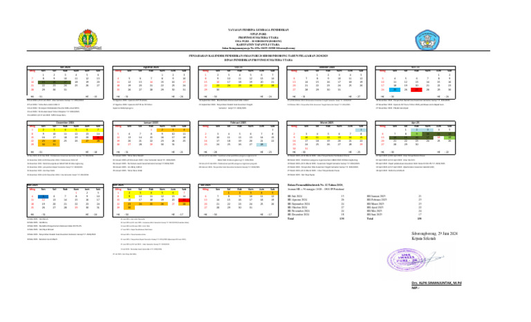 KALENDER PENDIDIKAN 2024.2025 fix | PDF