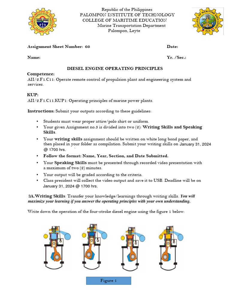 MT Assignment 03 Diesel Engine Operating Principles | PDF | Cognition ...