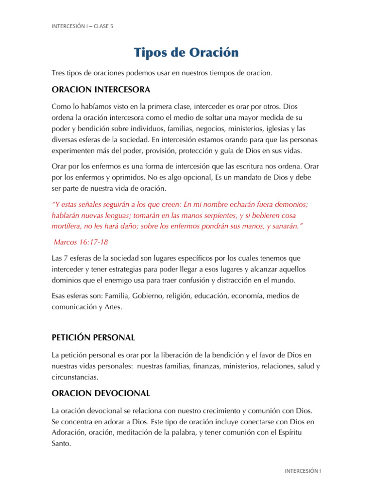 Clase 5 - Tipos de oracion | PDF