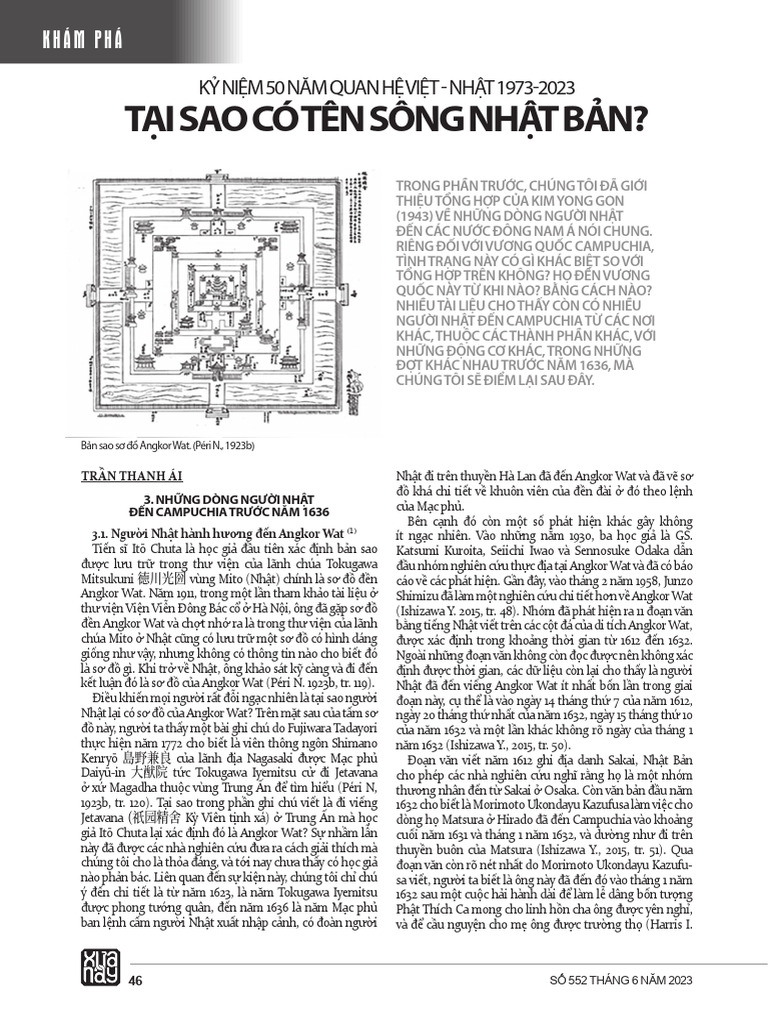 Tai sao có tên Sông Nhật Bản XUA NAY (SO 552) T6-2023 PDF | PDF