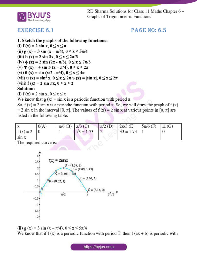 Trigonometric Functions | PDF | Trigonometric Functions | Function (Mathematics)
